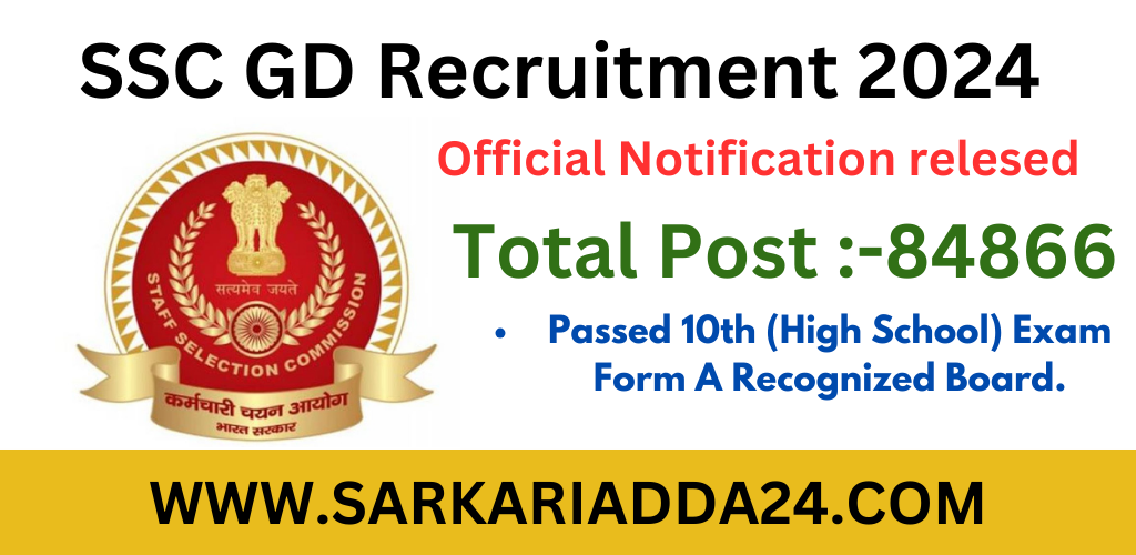 SSC GD Vacancy 2023 SarkariAdda24 SSC GD Vacancy 2023 SarkariAdda24